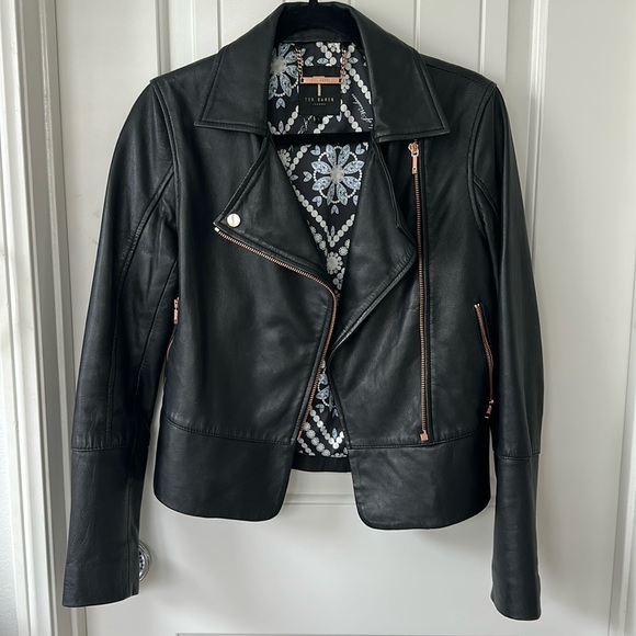 Ted Baker London | Jackets & Coats | Ted Baker Leather Jacket | Poshmark